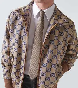 Gucci Gg Silk Jacquard Neck Tie
