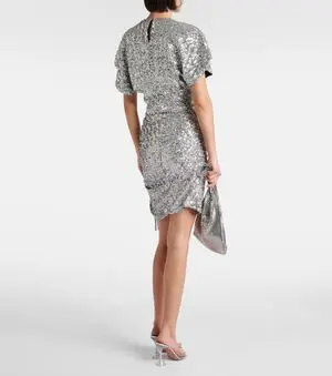 Rabanne Sequined Mini Skirt - Silver