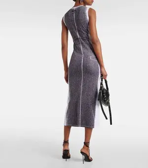 JEAN PAUL GAULTIER Trompe L'œil Jersey Midi Dress