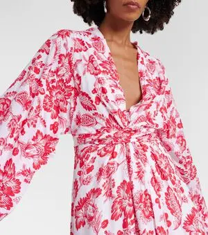 Melissa Odabash Wisdom Floral Wrap Dress