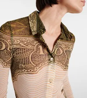 JEAN PAUL GAULTIER Printed Mesh Shirt