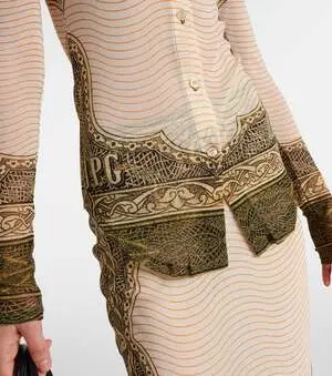 JEAN PAUL GAULTIER Printed Mesh Shirt