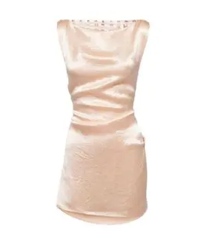 JEAN PAUL GAULTIER Deconstructed Satin Minidress
