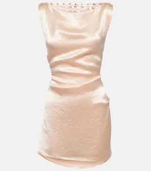 JEAN PAUL GAULTIER Deconstructed Satin Minidress