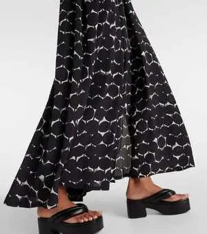 Max Mara Urbania Printed Silk Maxi Dress