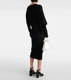 Wolford Draped Jersey Sweater Dress