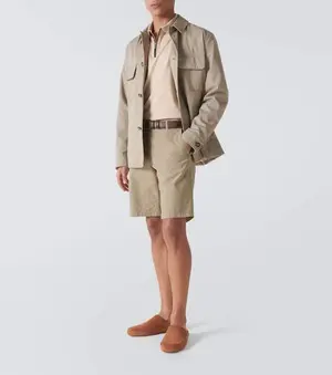 Loro Piana Cotton-blend Bermuda Shorts