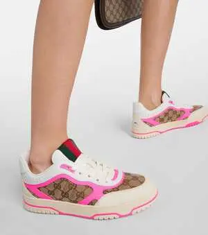 Gucci Re-web Leather Sneakers