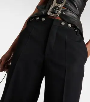 JEAN PAUL GAULTIER Wool Straight Trousers