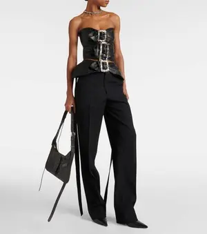JEAN PAUL GAULTIER Wool Straight Trousers