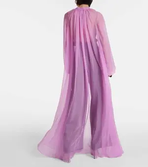 Max Mara Medicea Silk Chiffon Robe