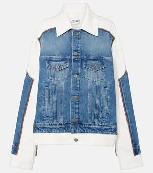Jean Paul Gaultier Paneled Denim Jacket - Blue