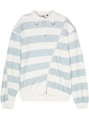 Gcds Striped Jersey Polo Shirt