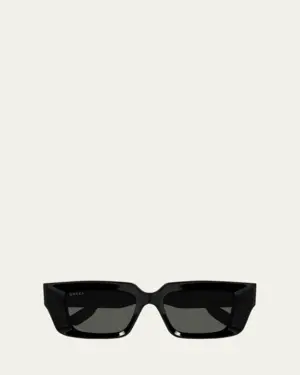 Gucci Rectangle Sunglasses - Black