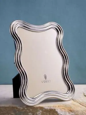 L'Objet Ripple Picture Frame - Silver