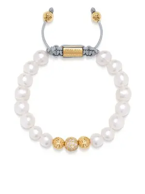 NIALAYA JEWELRY Beaded Pearl Bracelet - White