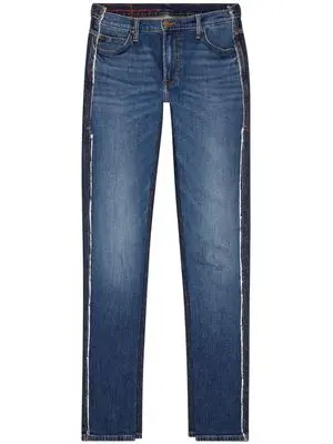 DIESEL® Oves Two-tone Mid-rise Jeans