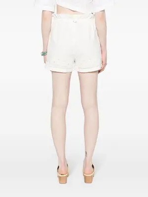 TWINSET Broderie-anglaise Paperbag Waist Shorts