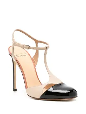 FRANCESCO RUSSO Contrasting-toecap Pumps