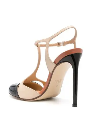 FRANCESCO RUSSO Contrasting-toecap Pumps