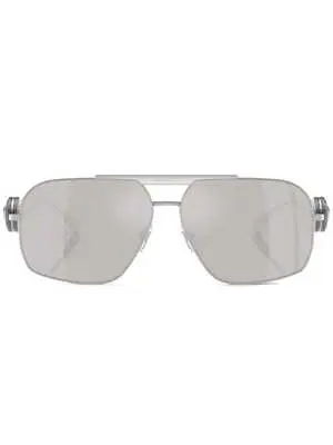 Versace Medusa Pilot Sunglasses - Silver