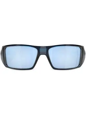 Oakley Heliostat Rectangle-frame Sunglasses - Blue