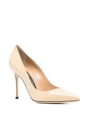 SERGIO ROSSI Godiva 90mm Leather Pumps - Neutrals