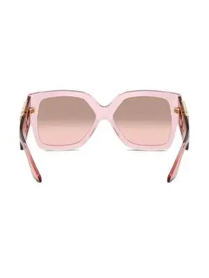 Versace Greca Plaque Oversized Sunglasses