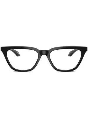 Versace Greca-motif Cat-eye Glasses - Black
