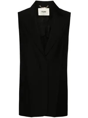 Fendi Button Detailed Vests For Women