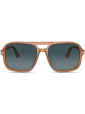 Persol Oversized Pilot Sunglasses - Brown