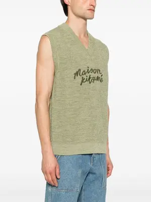 Maison Kitsuné Logo-embroidered Vest