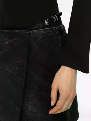 Givenchy Voyou Denim Mini Skirt
