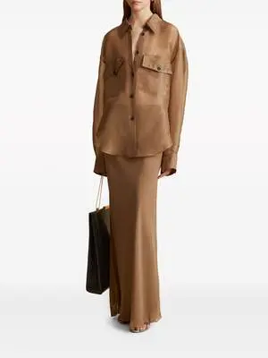 Khaite The Mahmet Silk Shirt - Neutrals