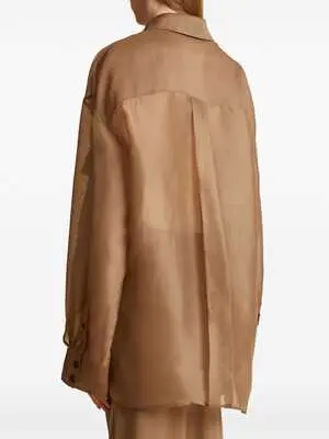 Khaite The Mahmet Silk Shirt - Neutrals