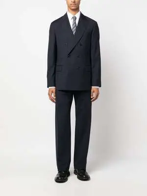 Givenchy Straight-leg Wool-blend Trousers - Blue