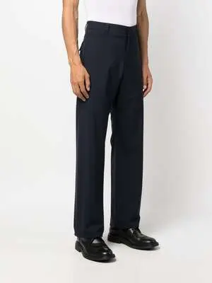 Givenchy Straight-leg Wool-blend Trousers - Blue