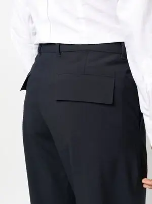 Givenchy Straight-leg Wool-blend Trousers - Blue