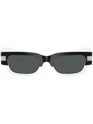 Versace Rectangle-frame Sunglasses - Black