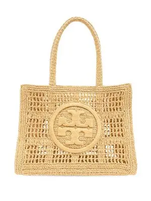 Tory Burch Small Ella Raffia Tote - Neutrals