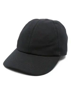 Attico Embroidered-logo Canvas Cap - Black