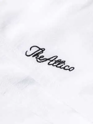 Attico Logo-embroidered Cotton Shorts