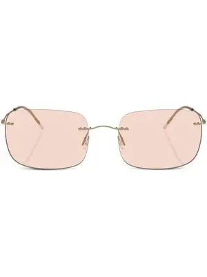 Giorgio Armani Square-frame Sunglasses - Gold