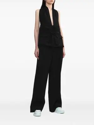 BOTTER Pleat-detail Wide-leg Trousers - Black