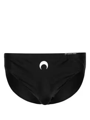 MARINE SERRE Crescent Moon-print Swimming Trunks