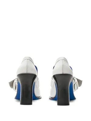 Burberry London Shield High-heel Pumps - White