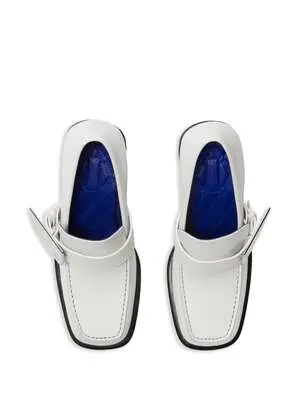 Burberry London Shield High-heel Pumps - White