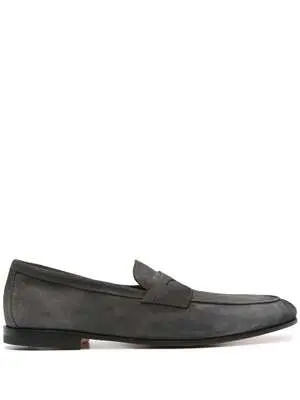 Santoni Contrast Stitching Loafers