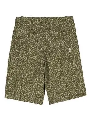 Maison Kitsuné Floral-print Bermuda Shorts