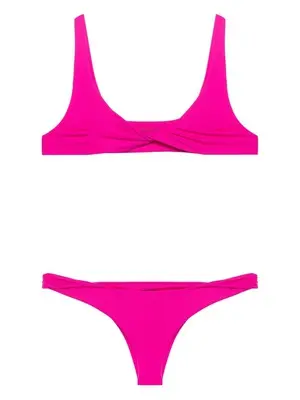 Attico Rubberised-logo Bikini - Pink